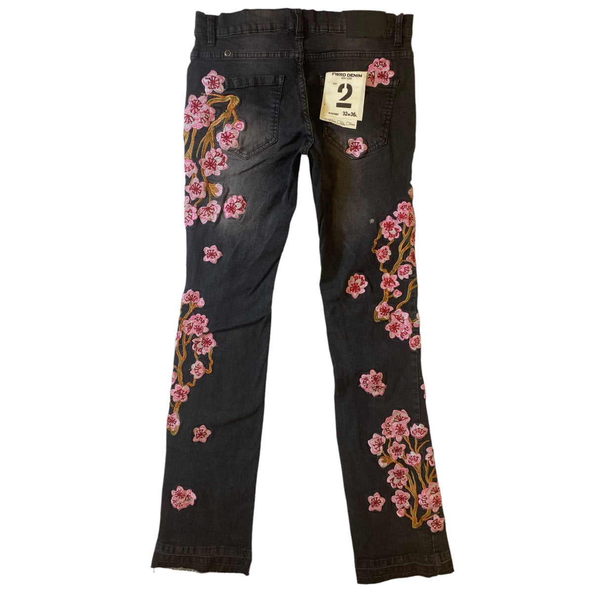 Men FWRD DENIM CO. Cherry Blossom Stacked Denim Jeans – Urban Appeal ...
