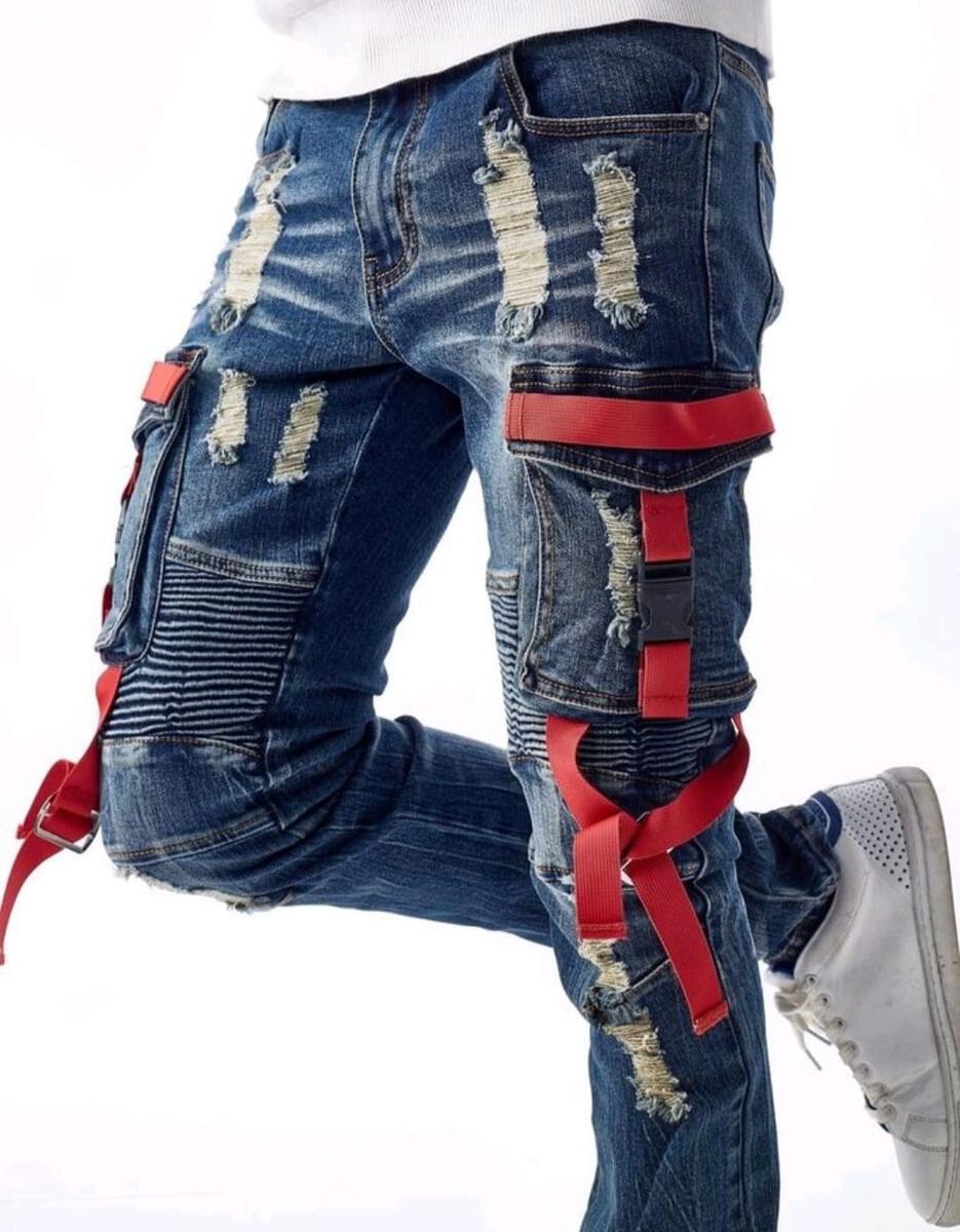Men KINDRED Biker Front Cargo Rip Jeans – Urban Appeal Fort Pierce