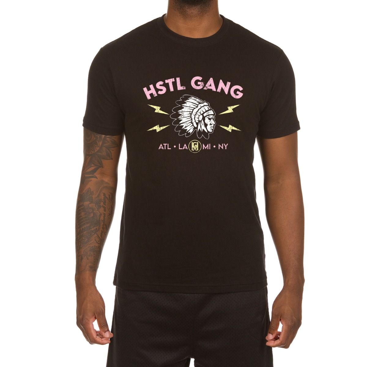 Men HUSTLE GANG Bolt Chief SS Tee – Urban Appeal Fort Pierce