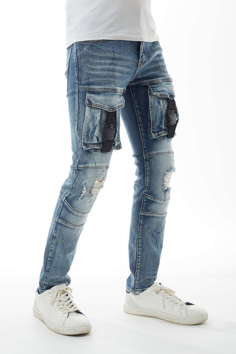 Men KINDRED Front Cargo Rip Jeans – Urban Appeal Fort Pierce